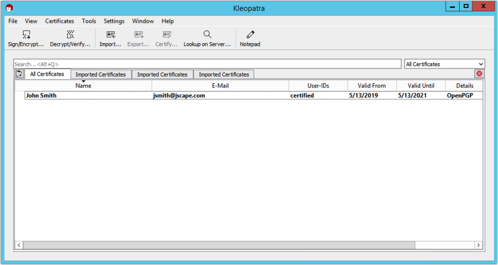 Three Ways To Generate OpenPGP Keys | JSCAPE